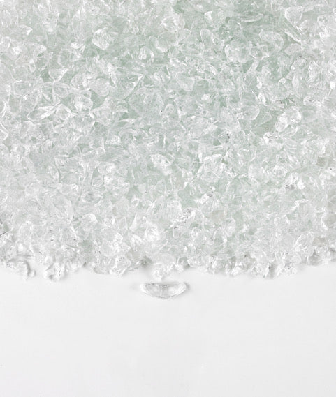 Clear Glass Chippings | 10-14mm | Decorative Aggregates